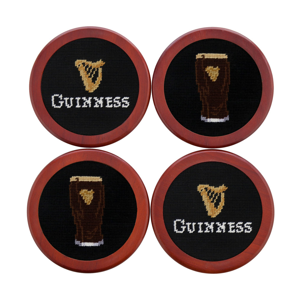 Smathers & Branson Guiness Harp Text Coasters in Black – Quattro Tizi