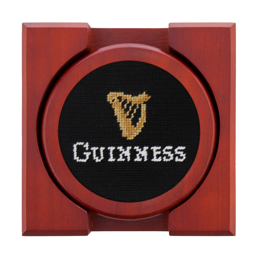 Smathers & Branson Guiness Harp Text Coasters in Black – Quattro Tizi