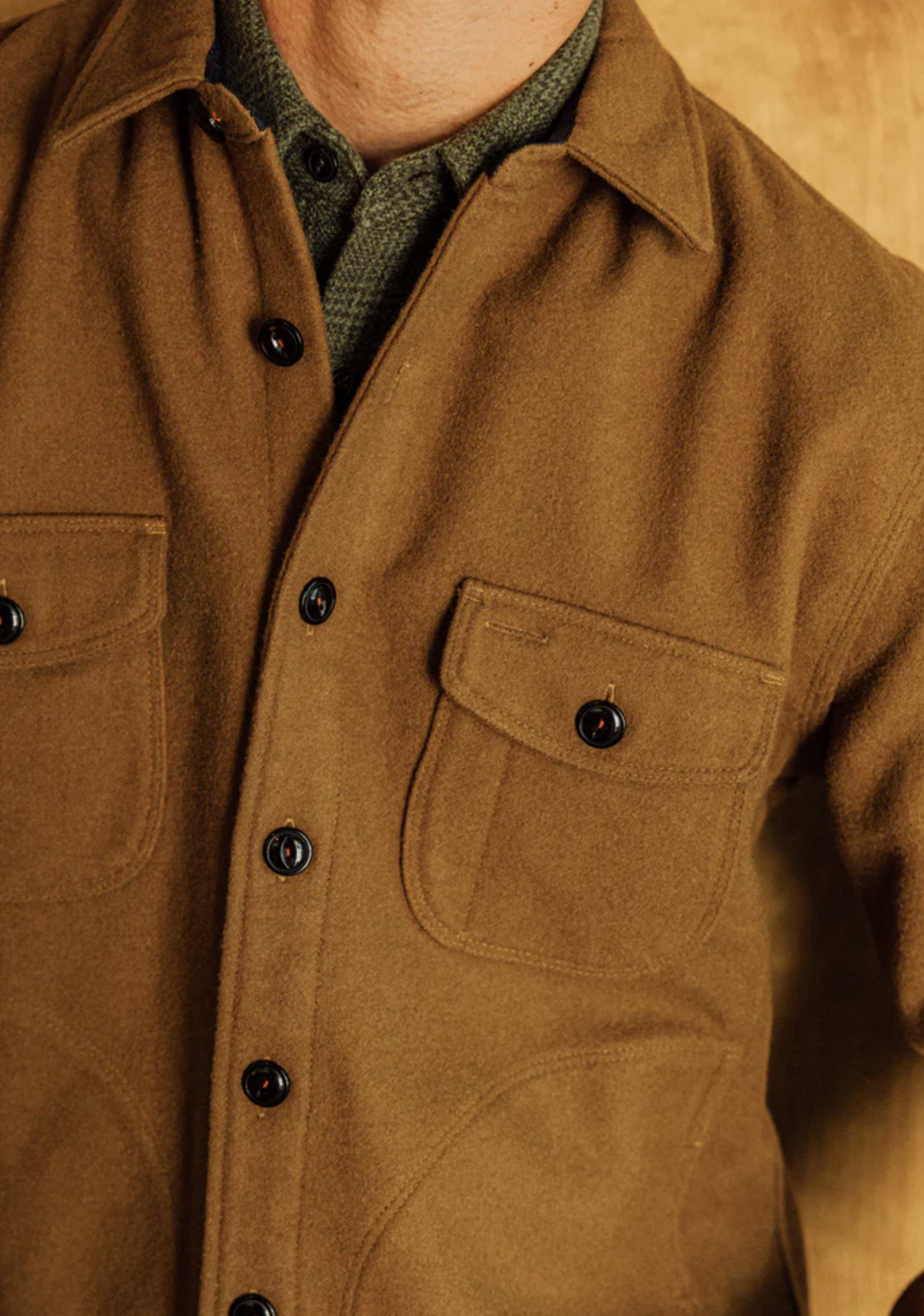 Hiroshi Kato The Anvil Shirt - Camel – Quattro Tizi