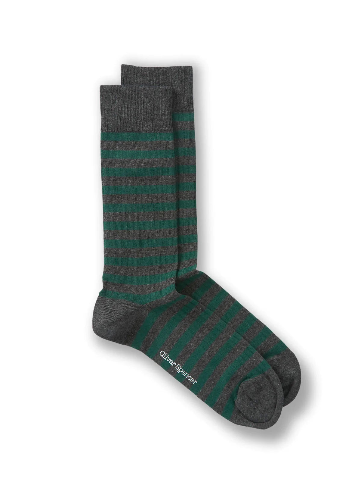 Oliver Spencer Miller Socks Dixon Charcoal/Green – Quattro Tizi